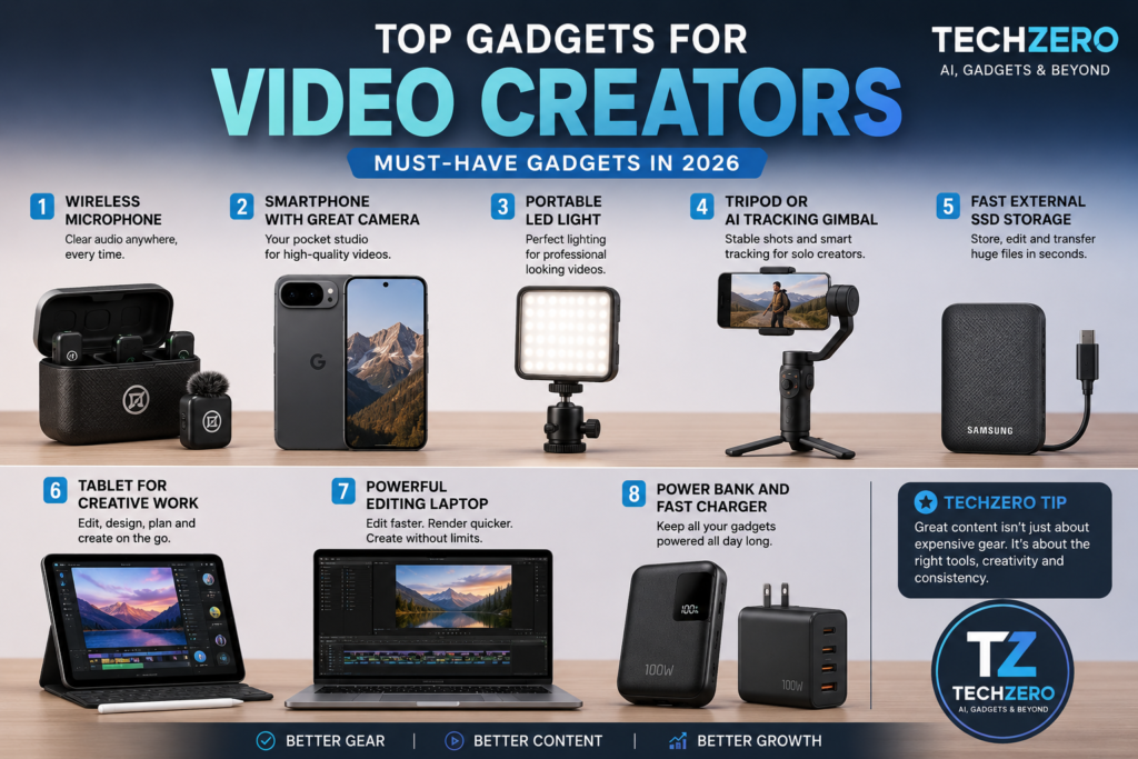 Must-Have Gadgets for Video Creators - techzero.in